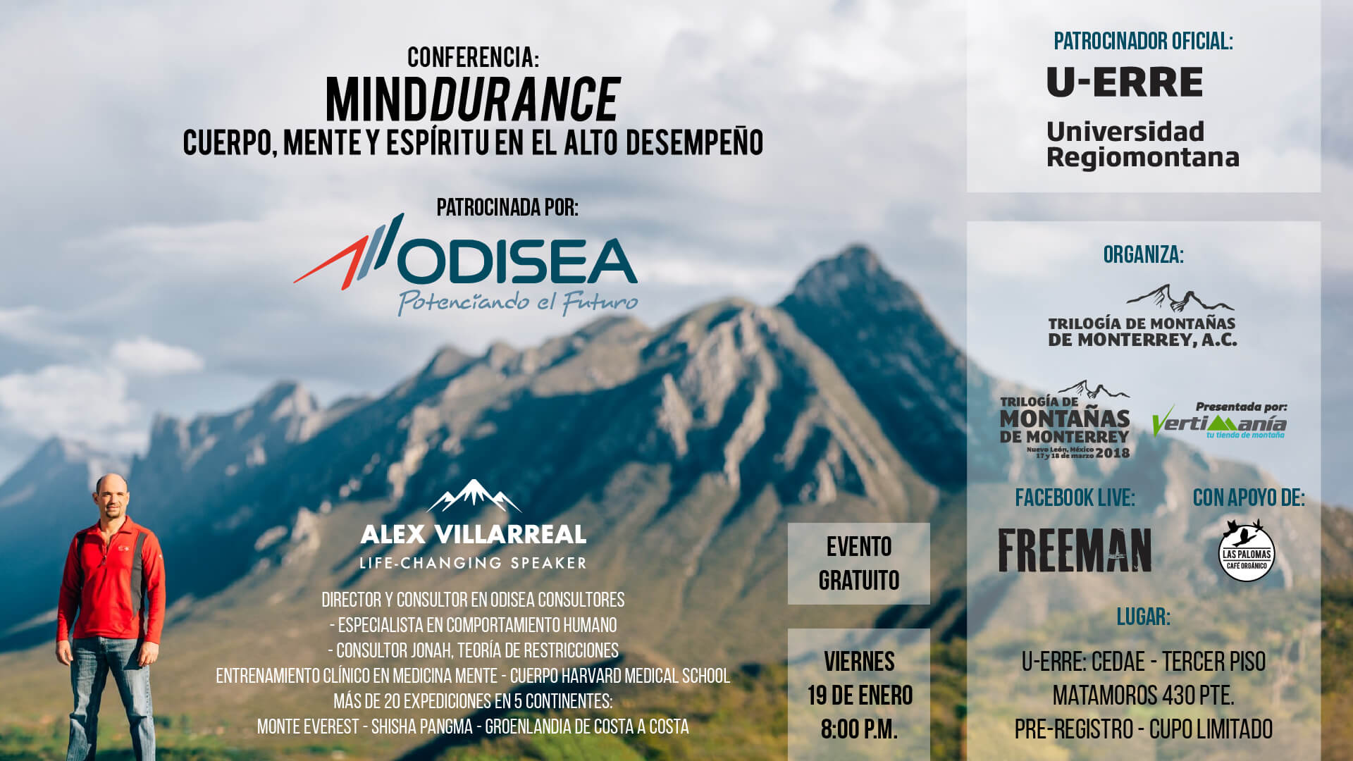 Conferencia de Alex Villarreal «MindDurance: cuerpo, mente y espíritu ...