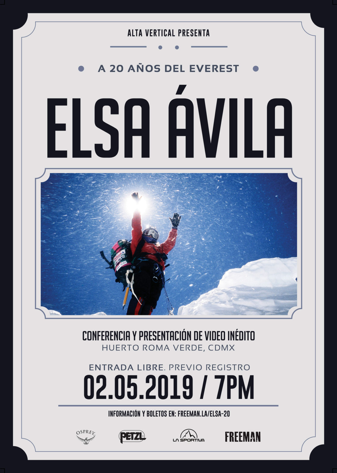 Invitación: conferencia de Elsa Ávila, a 20 años del Everest - Freeman ...